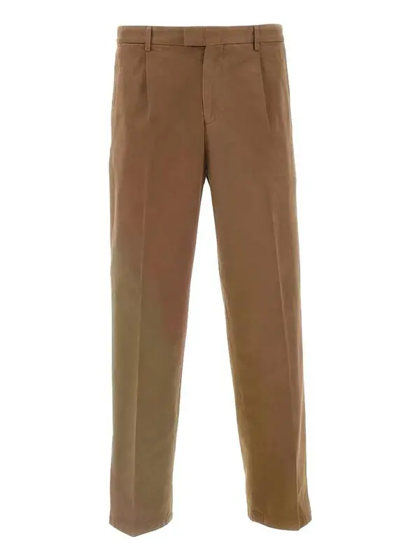 BRIGLIA 1949 Marguttad Straight-leg Trousers - Brown