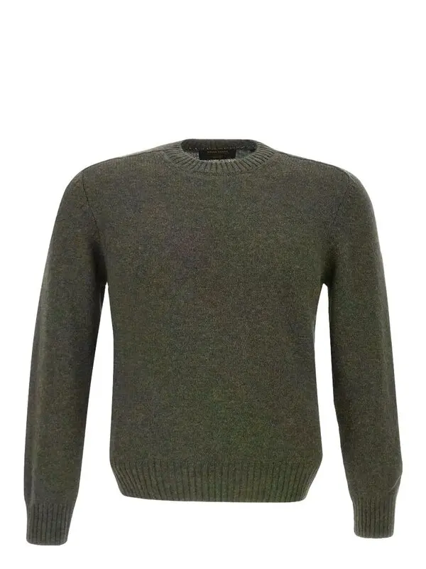 GRAN SASSO Crew Neck Virgin Wool Sweater - Green
