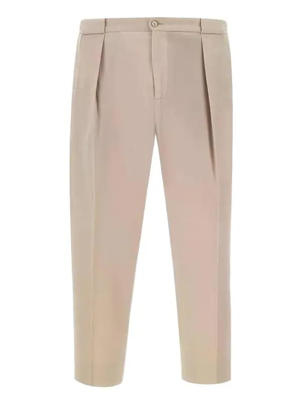 BRIGLIA 1949 Portobellos Pleated Trousers - Neutrals