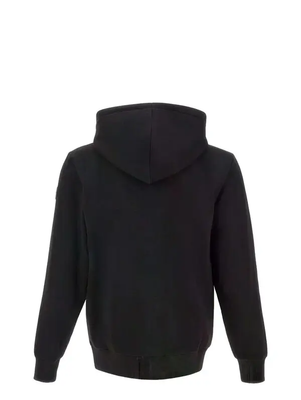 COLMAR Zip-up Hoodie With Logo Patch - Black