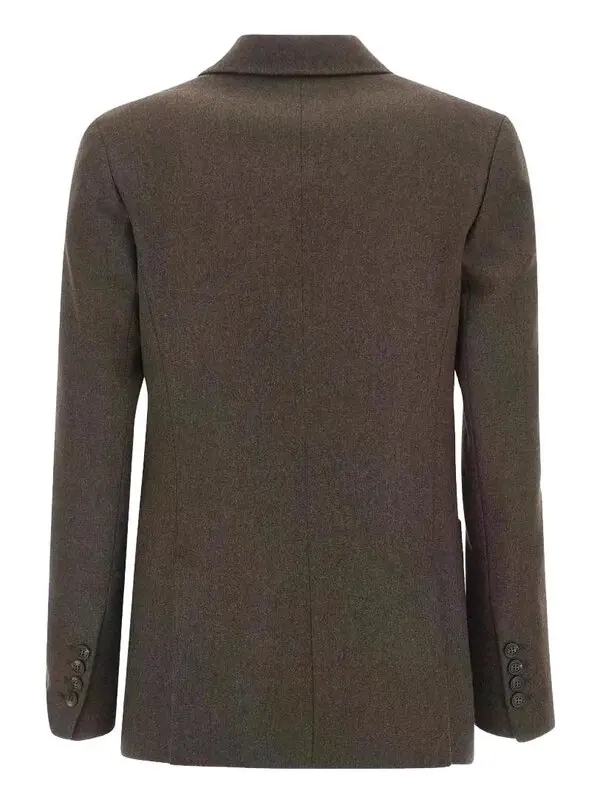 Eleventy Double-breasted Peak-lapel Jacket - Brown