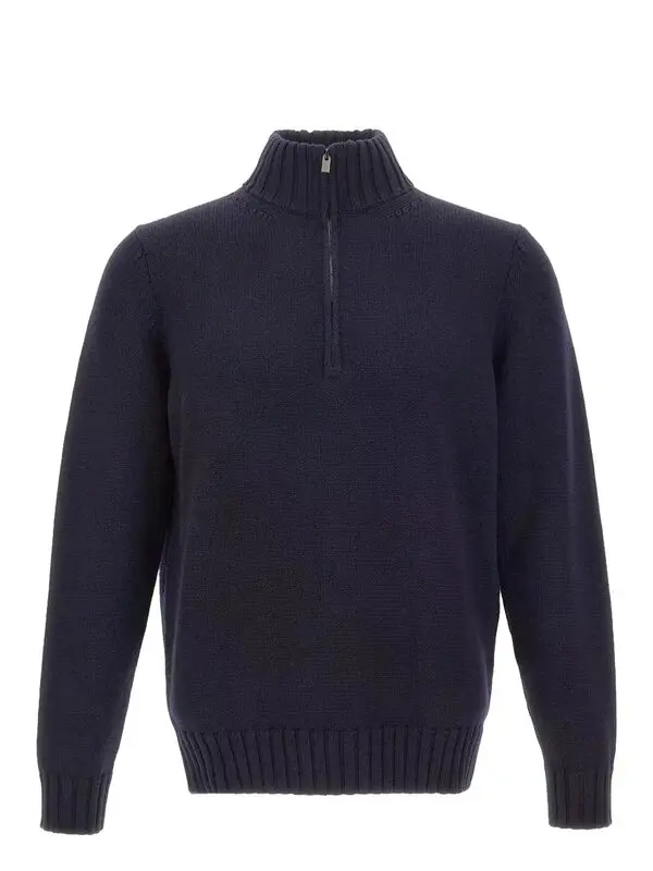 FILIPPO DE LAURENTIIS Wool Turtleneck Sweater - Blue