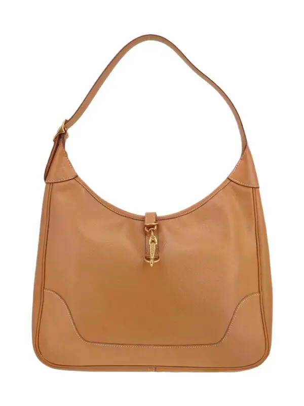 Hermès 1993 Trim Courchevel Shoulder Bag - Brown