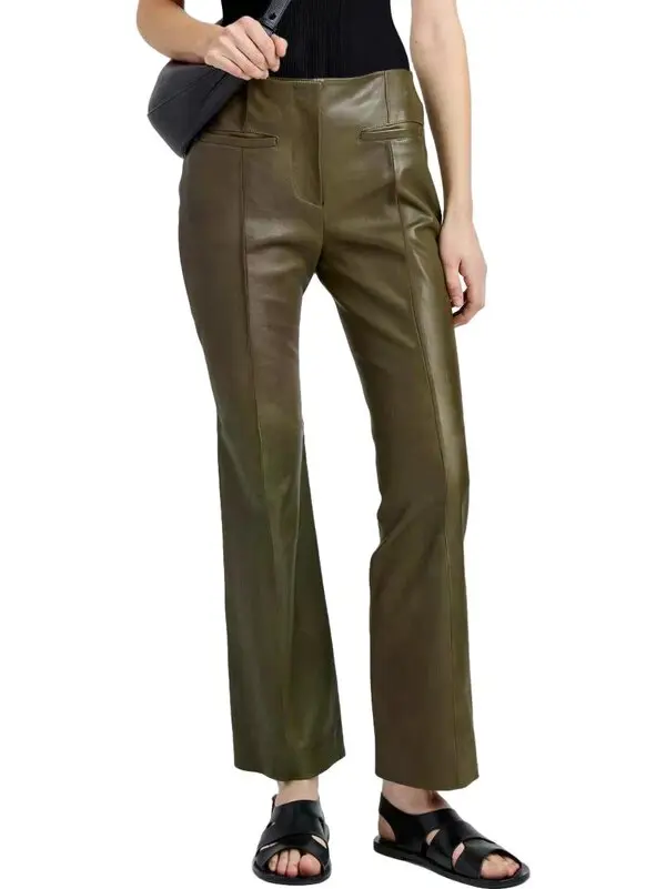 Proenza Schouler White Label Isadora Leather Pants - Green