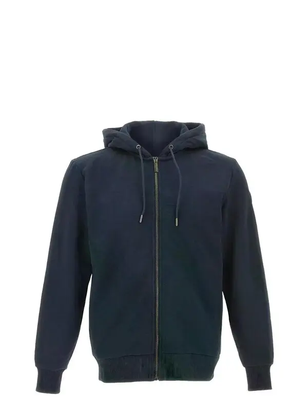 COLMAR Logo Patch Zip-up Hoodie - Blue