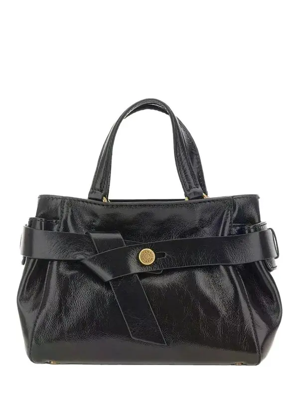 GIANNI CHIARINI Small Miranda Leather Tote Bag - Black