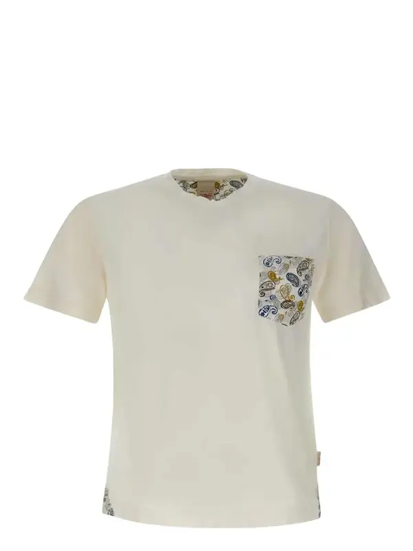 BOB Beach Paisley-pocket T-shirt - Neutrals