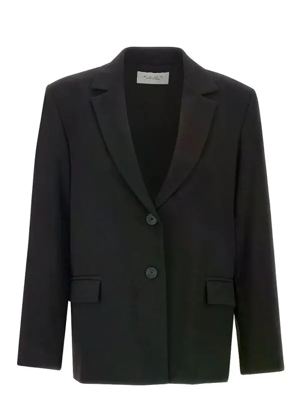 KAOS Single-breasted Flap-pocket Blazer - Black