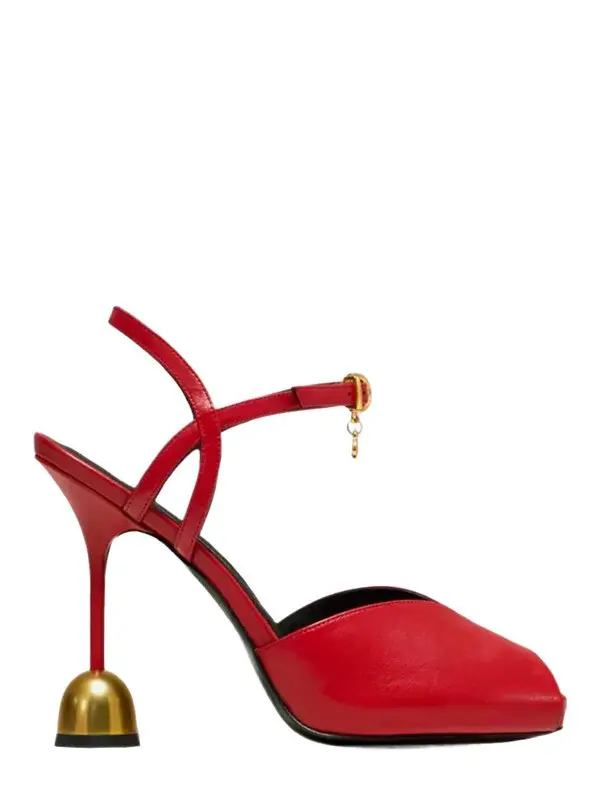 VANDA NOVAK Marilyn Peep-toe Pumps - Red
