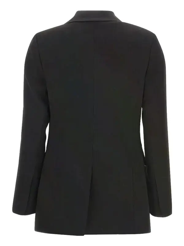 Eleventy Silk Tuxedo Blazer - Black
