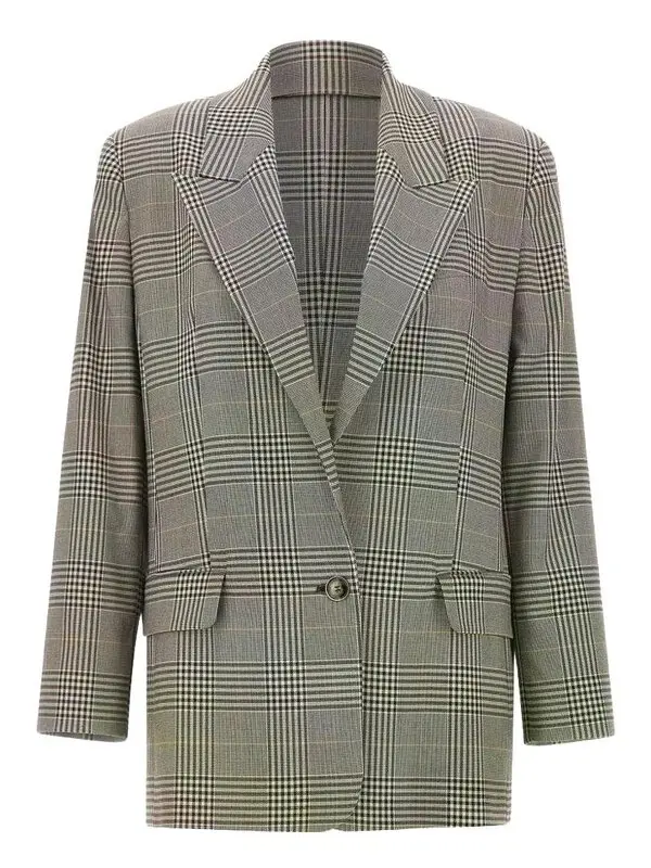 Marella Prince Of Wales Check Blazer - Multicolour