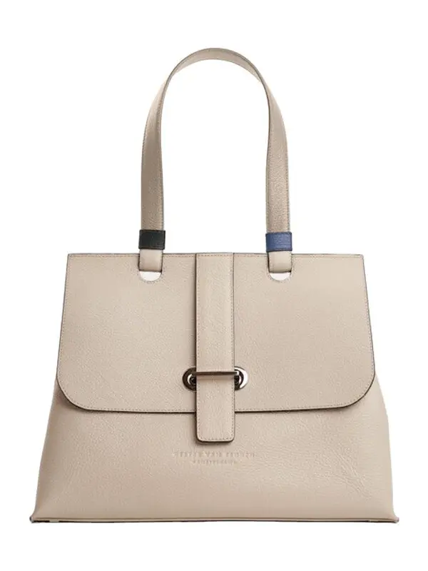 HESTER VAN EEGHEN Leather Satchel Bag - White