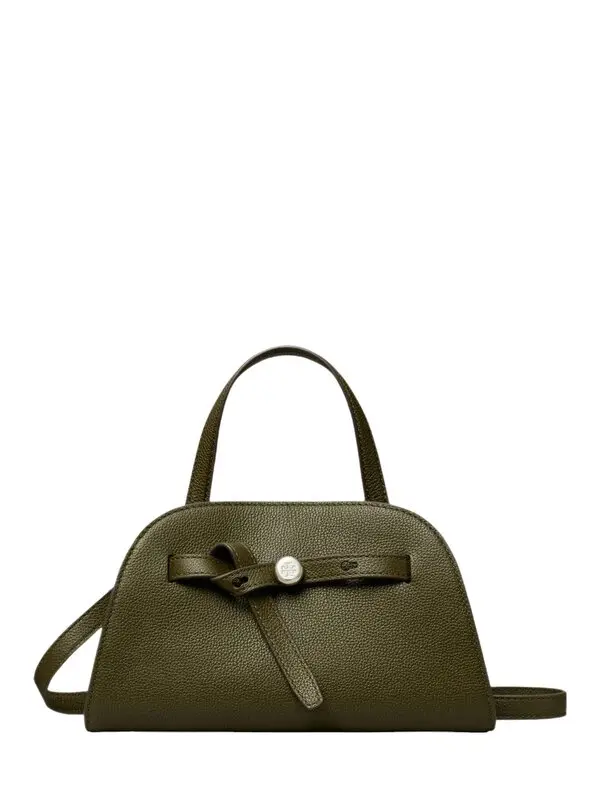 Tory Burch Romy Small Leather Boston Bag - Green
