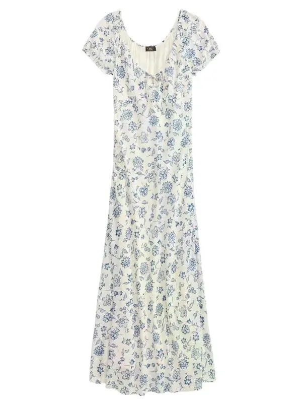 Ralph Lauren Floral Print Maxi Dress - White