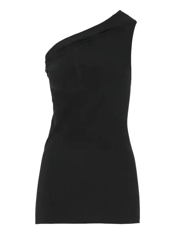 Rick Owens One-shoulder Draped Top - Black