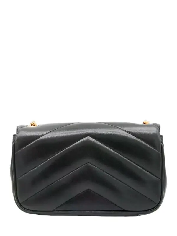 Saint Laurent Loulou Quilted Leather Mini Shoulder Bag - Black