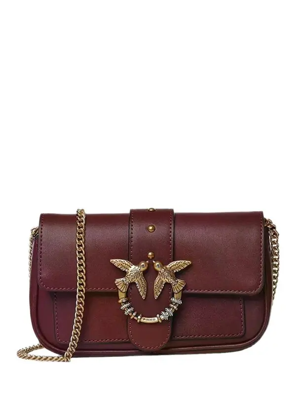 Pinko Love Birds Shoulder Bag - Red
