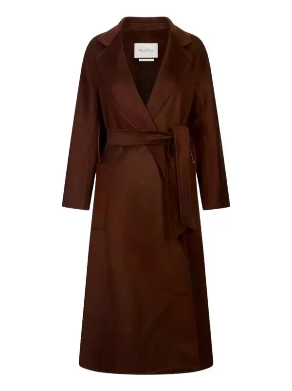 Max Mara Belted Wrap Coat - Brown