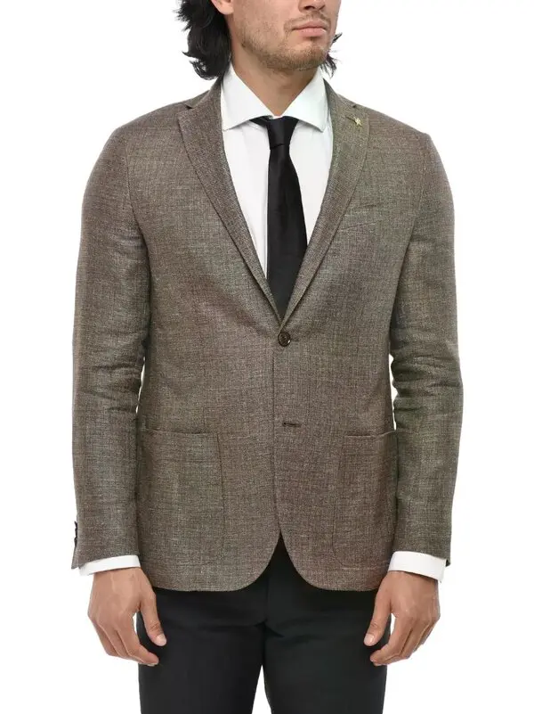 Corneliani Single-breasted Blazer - Brown