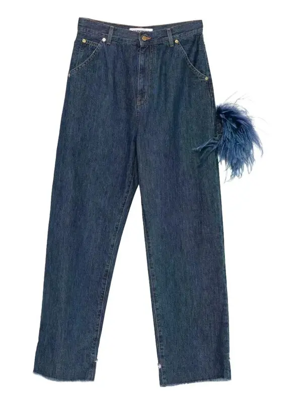 DARKPARK Raw Edge Denim Jeans - Blue