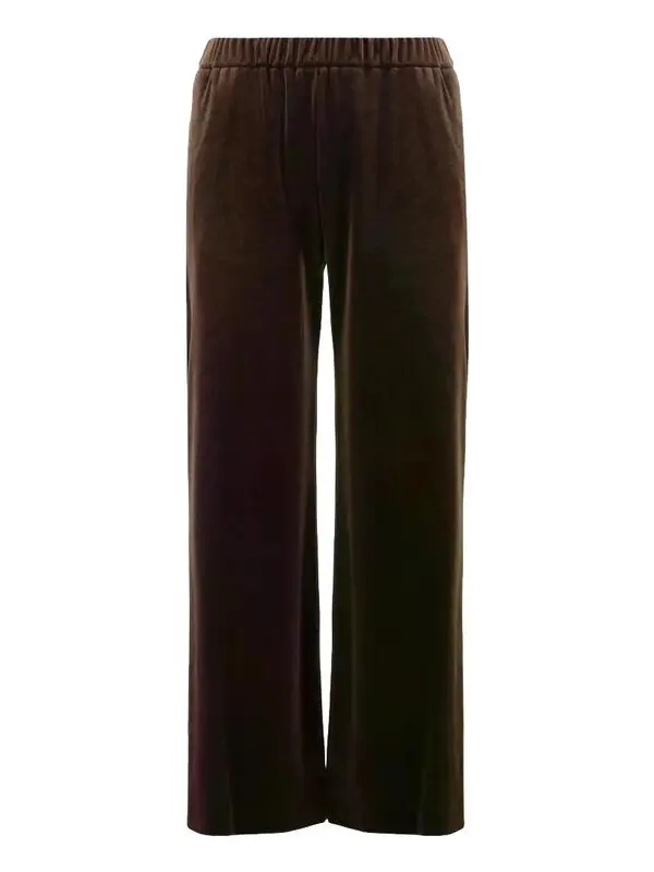 F.IT Elasticated Waist Straight Leg Trousers - Brown
