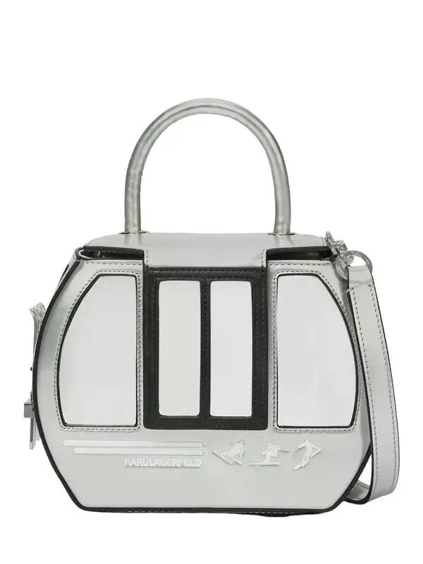 Karl Lagerfeld Ikon Gondola Top-handle Bag - Silver