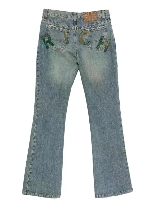 John Richmond 2000s Faded Effect Five-pocket Jeans - Blue