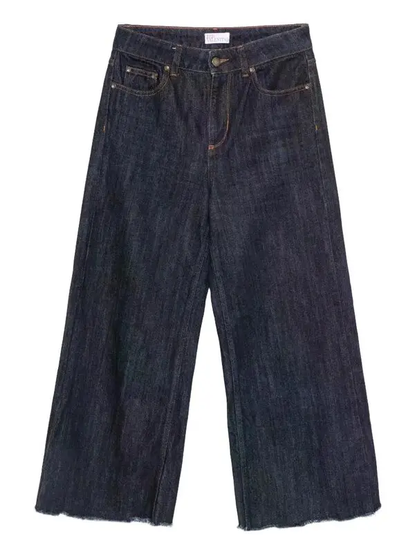 Valentino Garavani 2000s Raw-cut Jeans - Blue