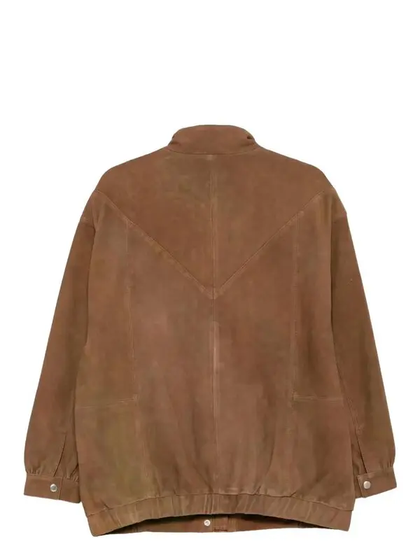 THE GARMENT Geneve Suede Panelled Jacket - Brown