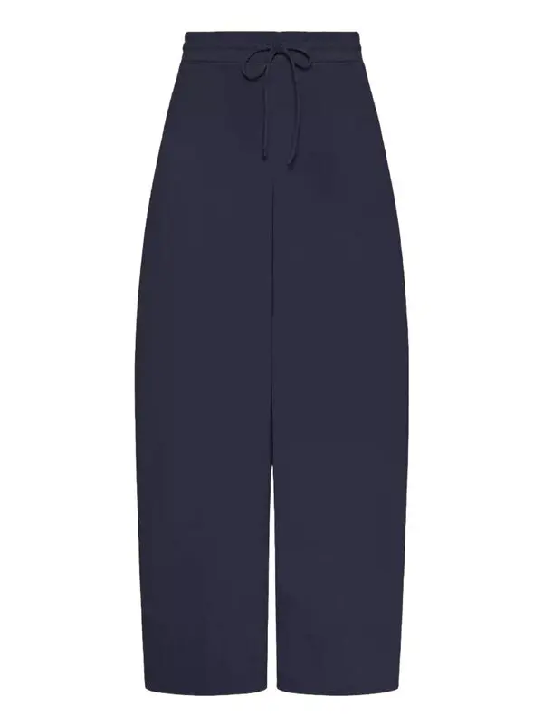 Max Mara Drawstring Wide-leg Track Pants - Blue