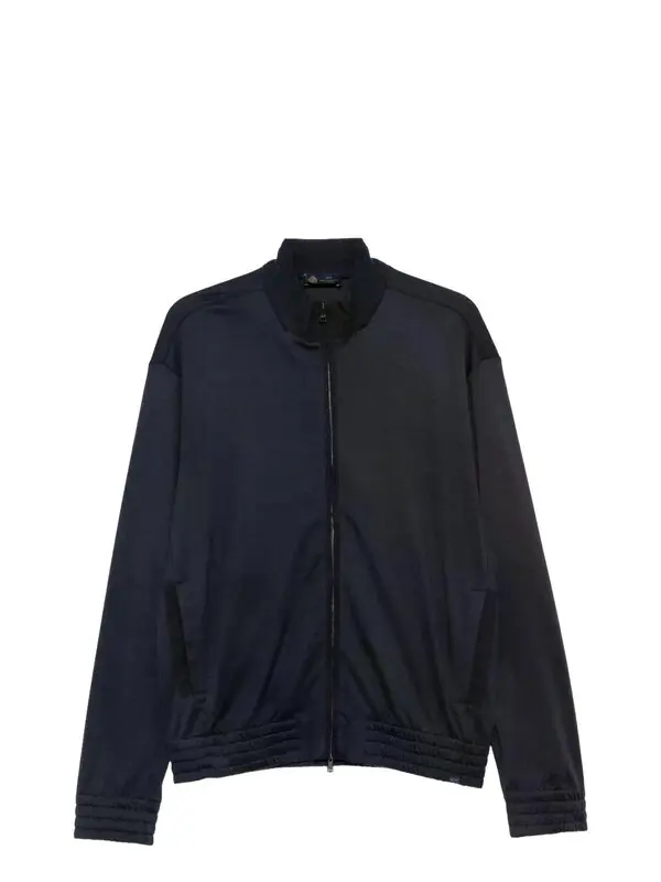 Paul & Shark Zip-up High-neck Sweatshirt - Blue