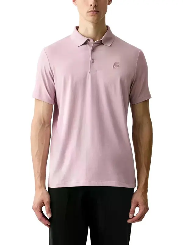 Karl Lagerfeld Logo-embroidered Polo Shirt - Pink