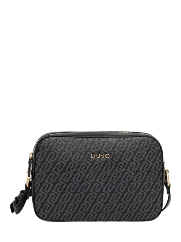 Liu Jo Monogram Crossbody Bag - Black