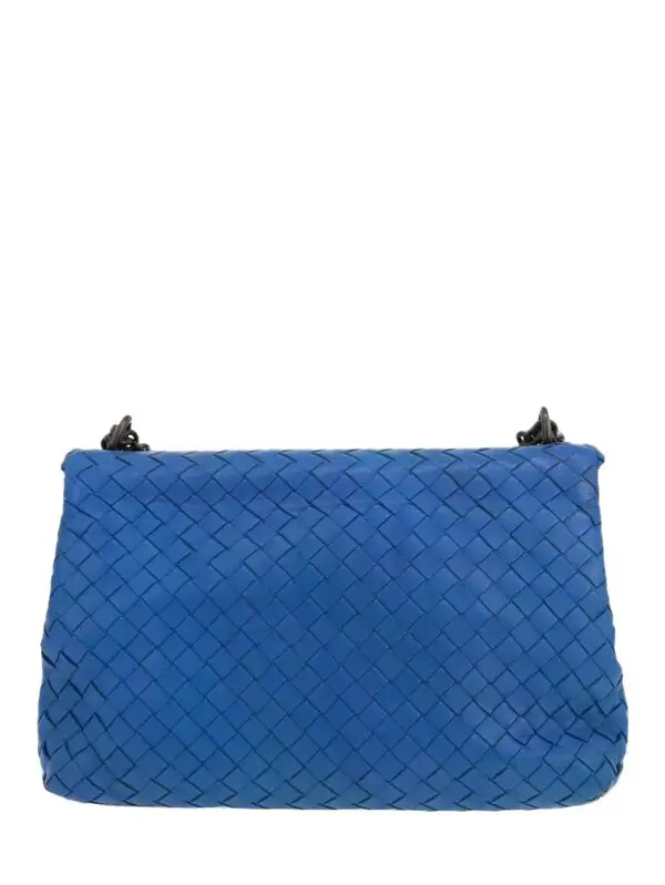 Bottega Veneta Olimpia Intrecciato Shoulder Bag - Blue