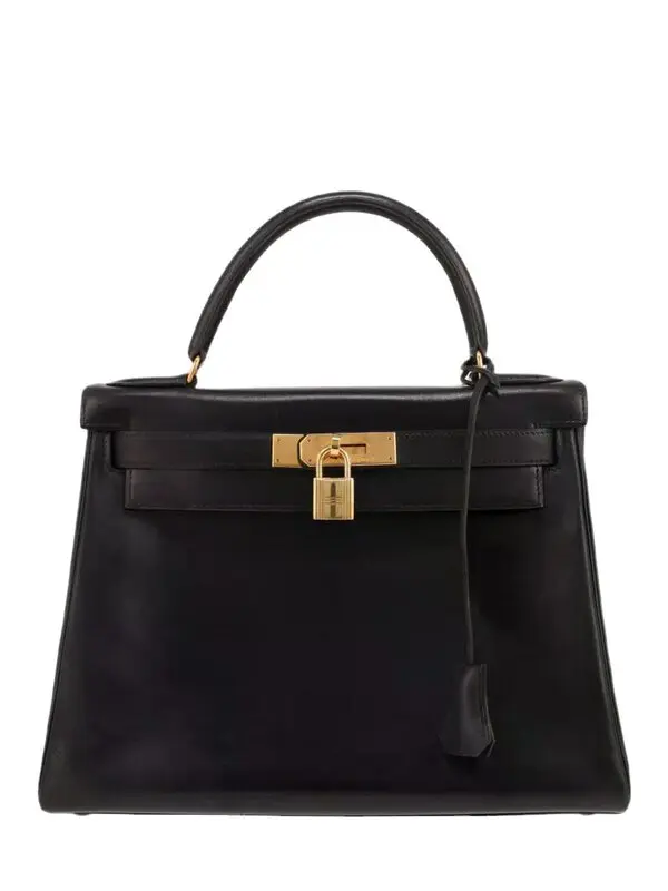 Hermès 1991 Kelly 28 Tote Bag - Black