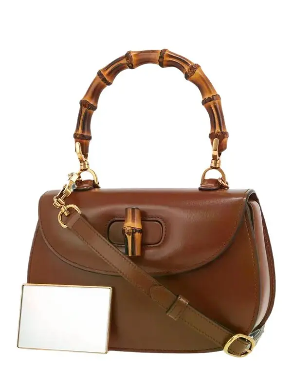 Gucci Bamboo-handle Turn-lock Handbag - Brown