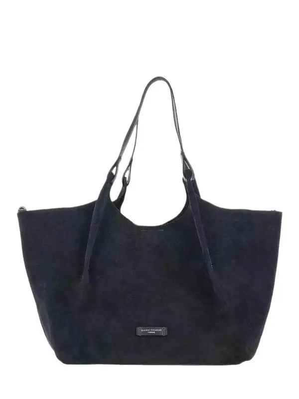 GIANNI CHIARINI Dua Suede Tote Bag - Blue