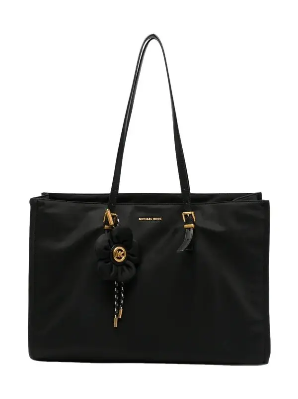 Michael Kors Tote Bag With Charm Detail - Black