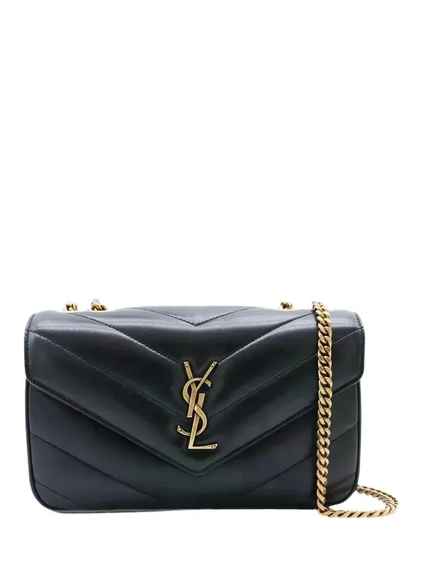 Saint Laurent Loulou Quilted Leather Shoulder Bag - Black
