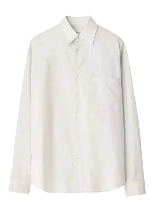 LEMAIRE Regular Shirt In Washed Cotton Silk - Neutrals