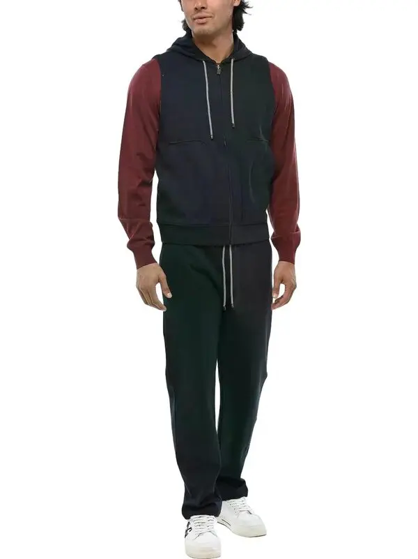 Corneliani Sleeveless Zip-up Hoodie - Blue