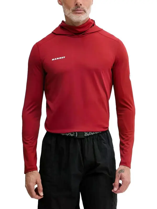 MAMMUT Selun Fl Logo-print Hoodie - Red