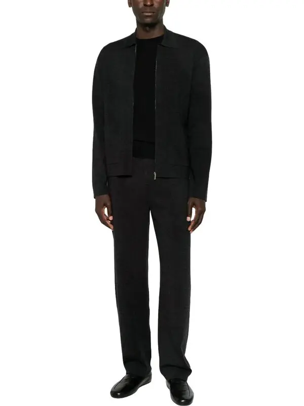 Eric Bompard Milano Belt-loop Trousers - Grey