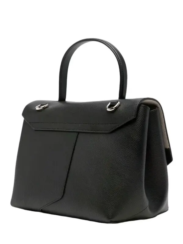 Emporio Armani 1981 Leather Tote Bag - Black