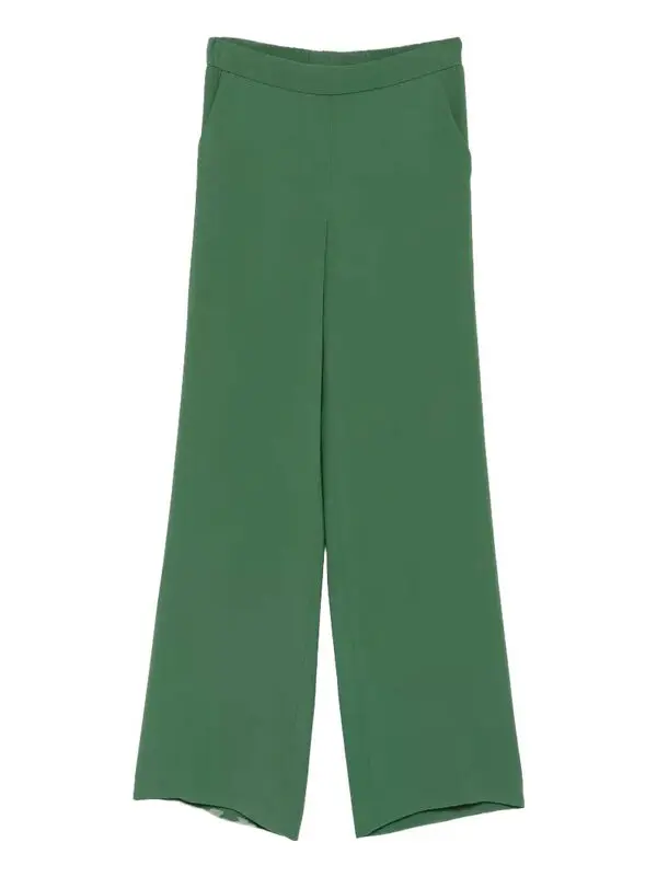 P.a.r.o.s.h Elasticated-waist Palazzo Pants - Green