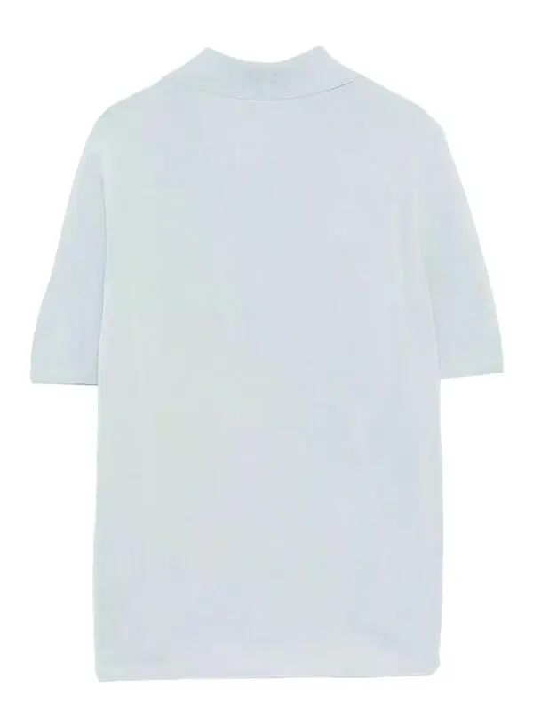 Celine Shell-print Polo Shirt - Blue