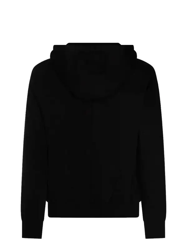 THOM KROM Zip-up Drawstring Hoodie - Black