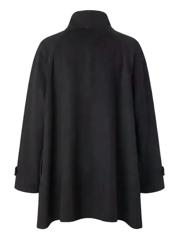 Tagliatore Leila Raglan-sleeve Coat - Black