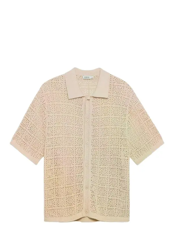 Simkhai Billy Crochet-knit Shirt - Neutrals