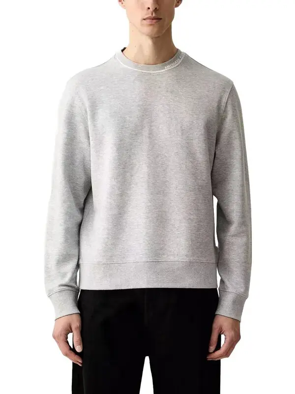 Michael Kors Logo Print Crew Neck Sweater - Grey